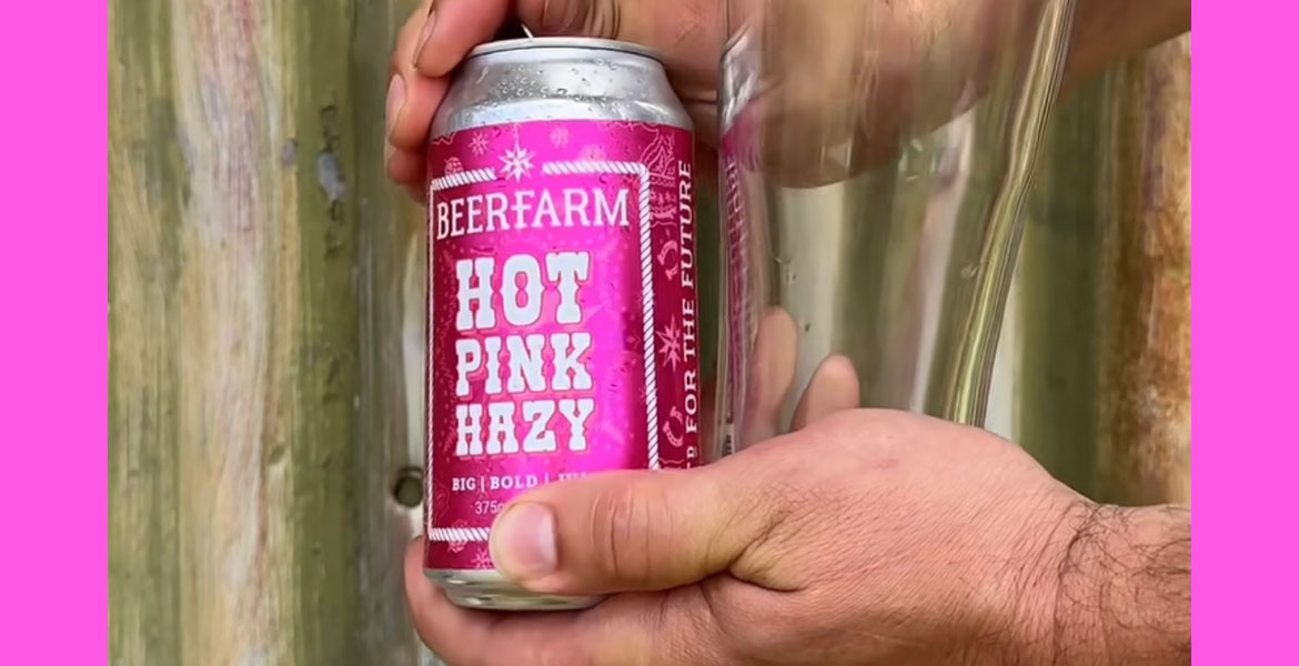 Beerfarm Hot Pink Hazy - The Crafty Pint