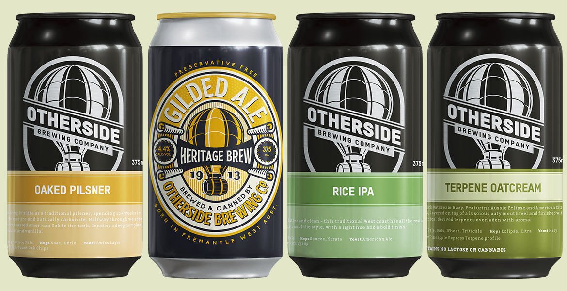 Otherside Oaked Pilsner, Gilded Ale, Rice IPA & Terpene Oatcream - The ...