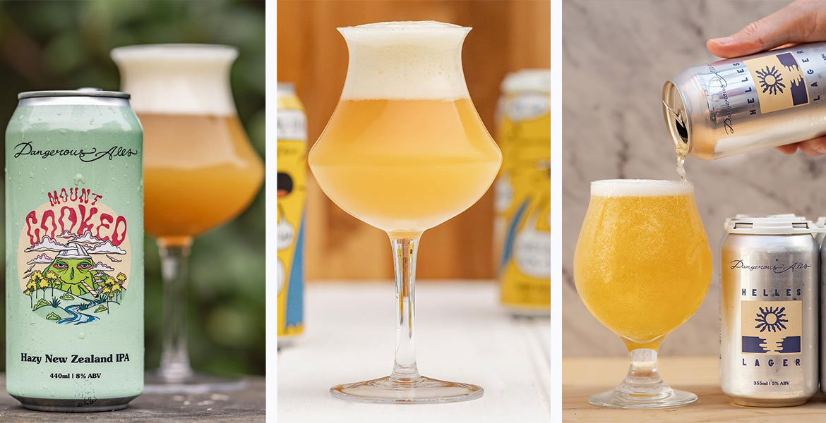 Dangerous Ales Helles Lager, Mount Cooked & Nelson Ha-Ha - The Crafty Pint