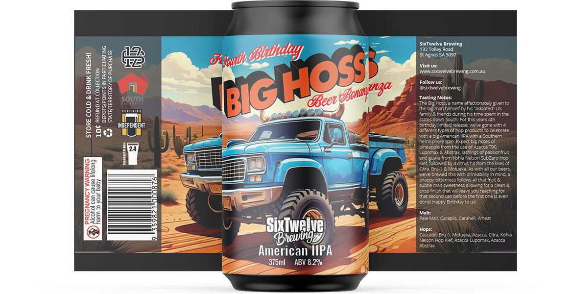 SixTwelve Brewing Big Hoss IIPA - The Crafty Pint