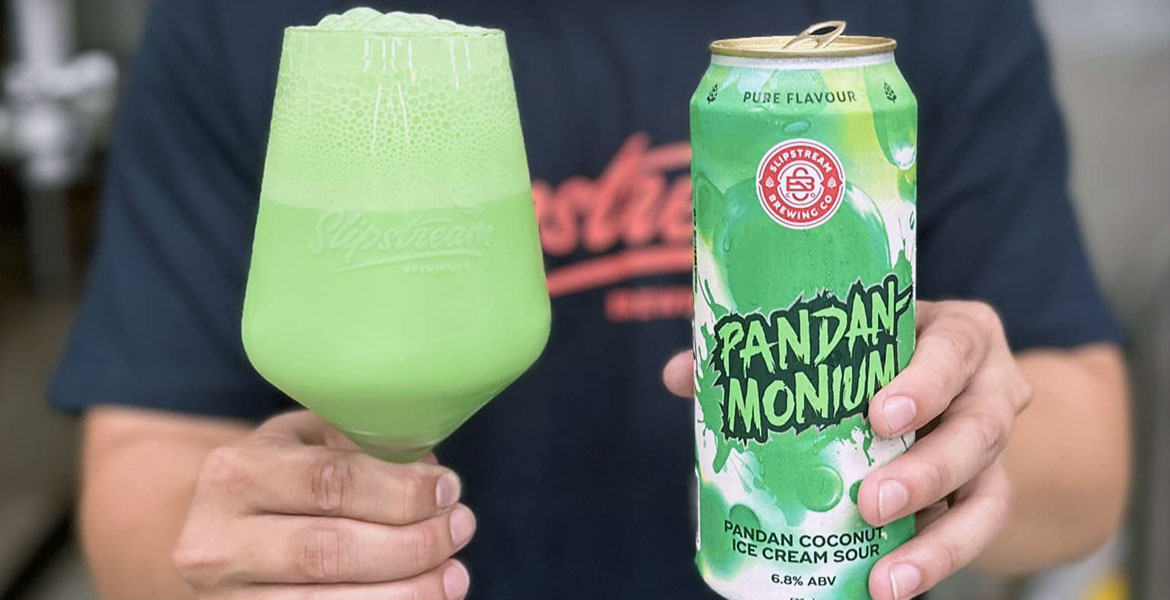 Slipstream Brewing Pandan-Monium Pandan Coconut Cream Sour - The Crafty ...