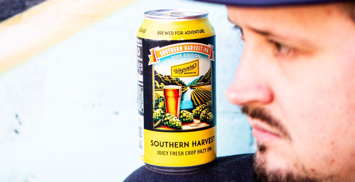 Wayward Brewing Southern Harvest Juicy Fresh Crop Hazy IPA - The Crafty ...