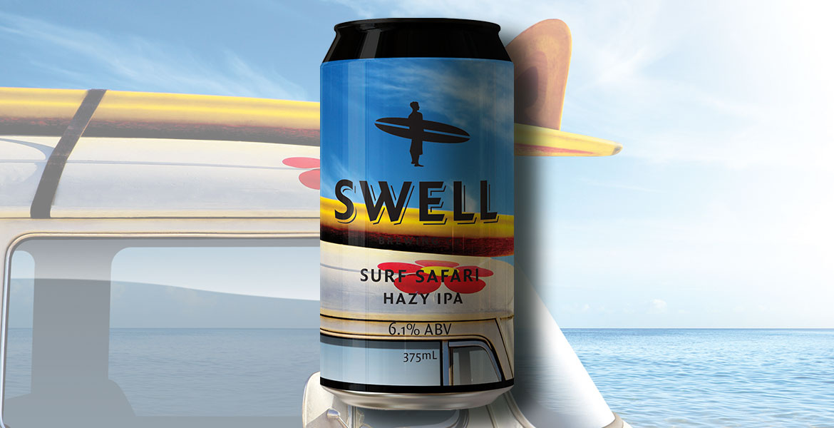 Swell Brewery Surf Safari Hazy IPA - The Crafty Pint