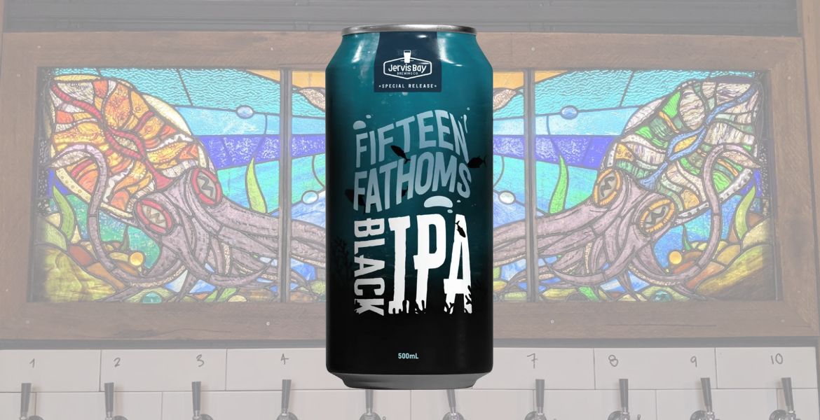 Jervis Bay Brewing Fifteen Fathoms Black IPA - The Crafty Pint