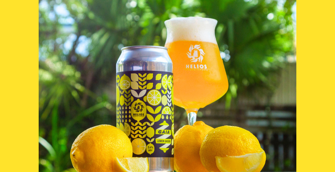 Helios Brewing Gaia Lemon Saison - The Crafty Pint