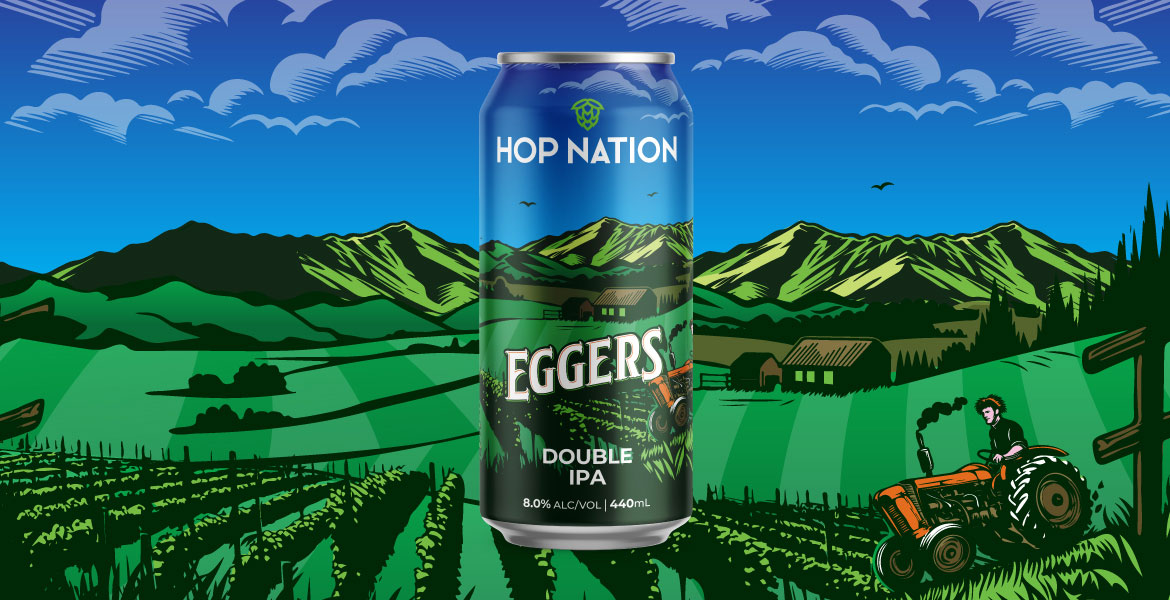 Hop Nation Eggers Double IPA - The Crafty Pint