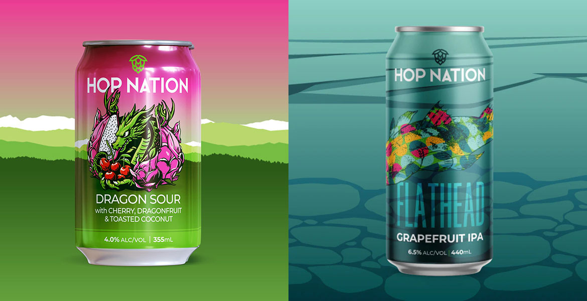 Hop Nation Dragon Sour & Flathead - The Crafty Pint