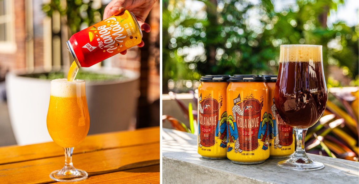 Revel Brewing The Mango Mac & Cola Wave Sour Ales - The Crafty Pint