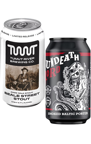 Tumut River Brewing Co Beale Street Stout & Undeath Lord - The Crafty Pint