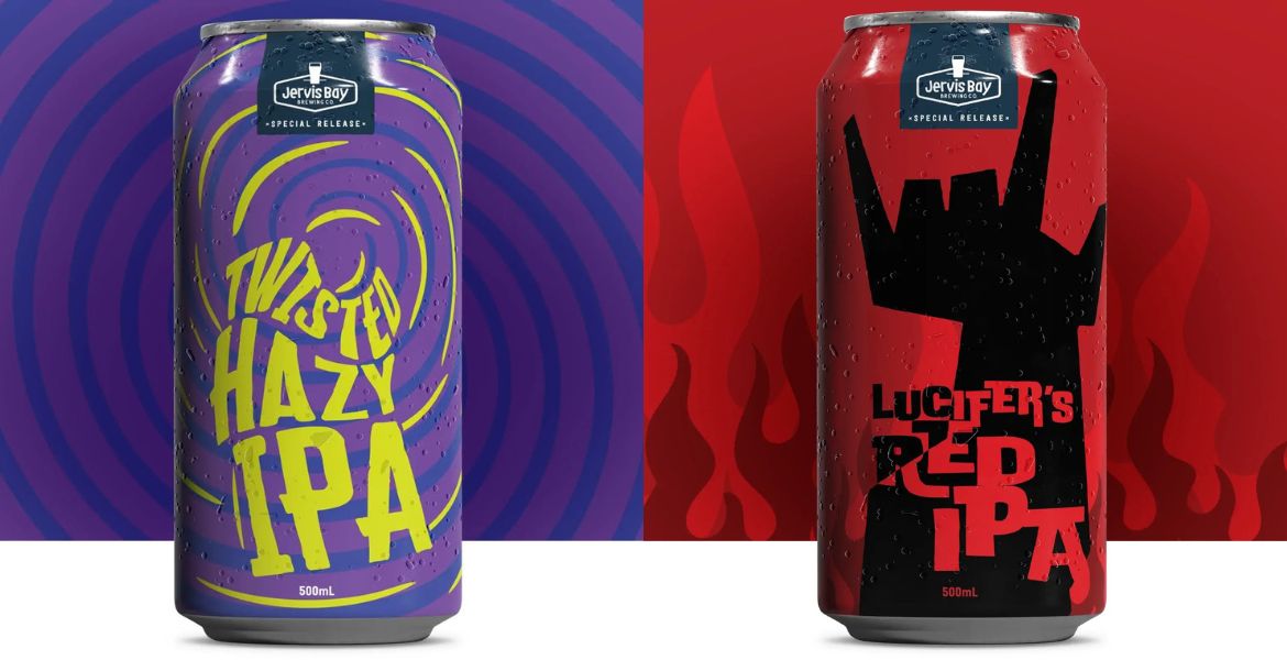 Jervis Bay Brewing Twisted Hazy IPA & Lucifer's Red IPA - The Crafty Pint