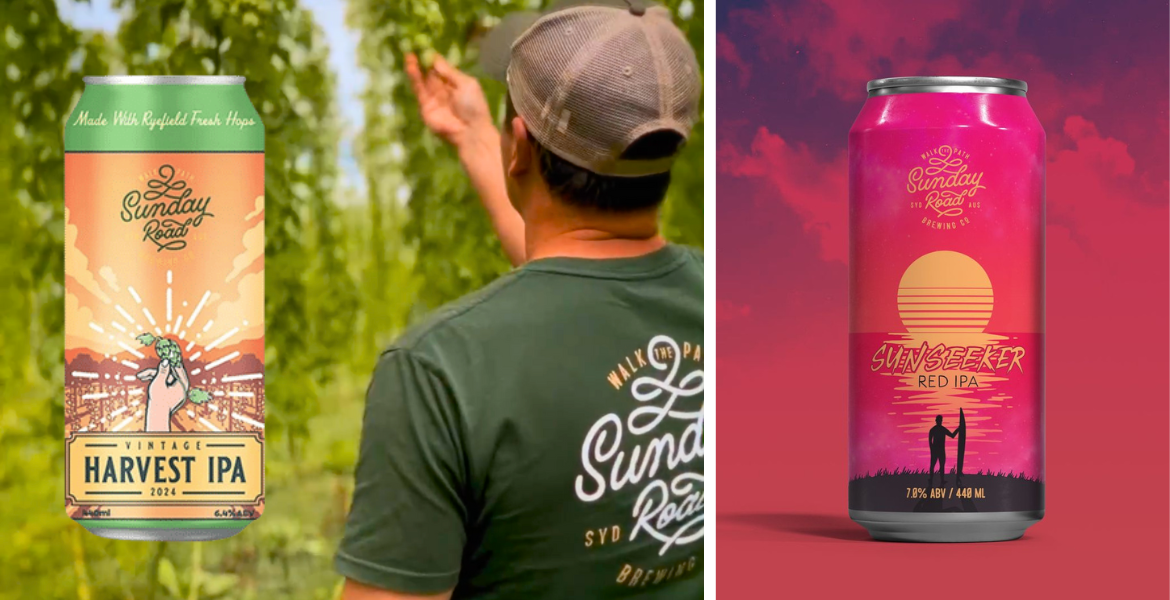 Sunday Road Vintage Harvest IPA & Sunseeker Red IPA (2024) - The Crafty ...