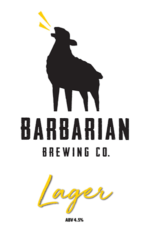Barbarian Brewing Co Lager - The Crafty Pint
