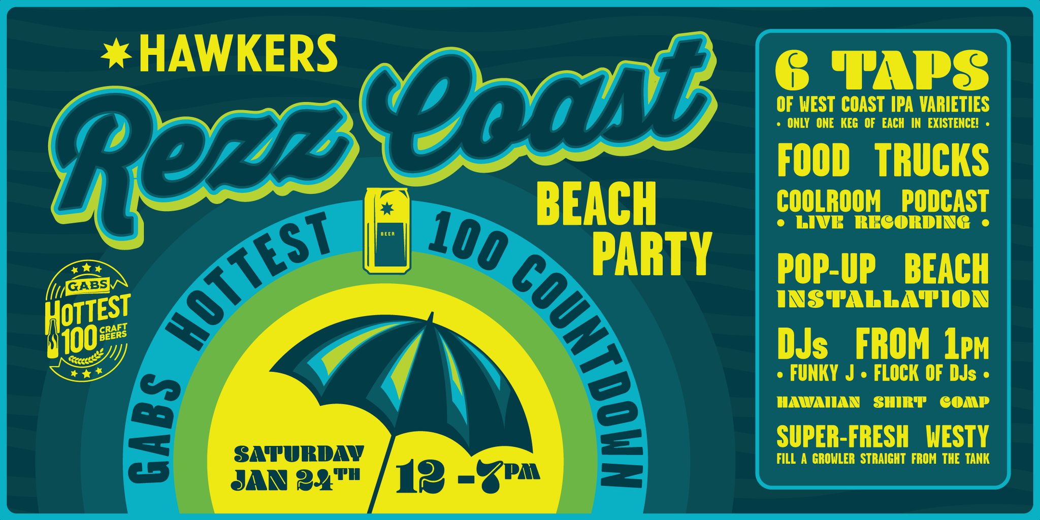 Rezz Coast Beach Party - The Crafty Pint