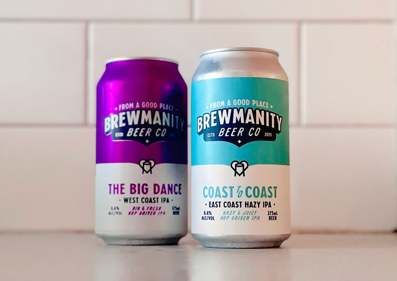 Brewmanity Coast To Coast Hazy IPA - The Crafty Pint