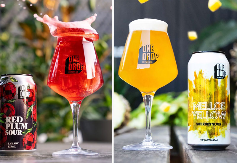 One Drop Red Plum Sour & Melloe Yellow - The Crafty Pint