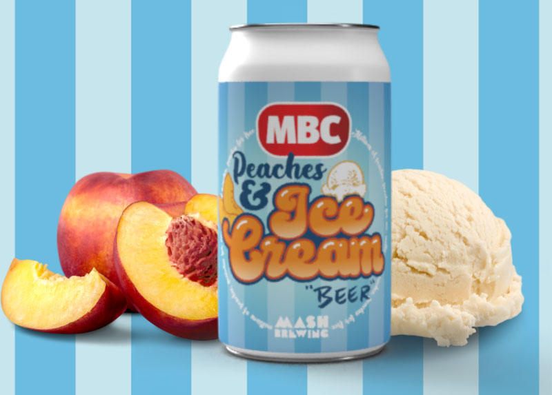 Mash Brewing Peaches & Ice Cream "Beer" - The Crafty Pint