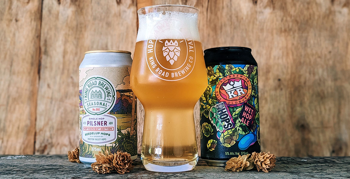 King Road Brewing Beedelup Pilsner & Wet Hop Ale - The Crafty Pint