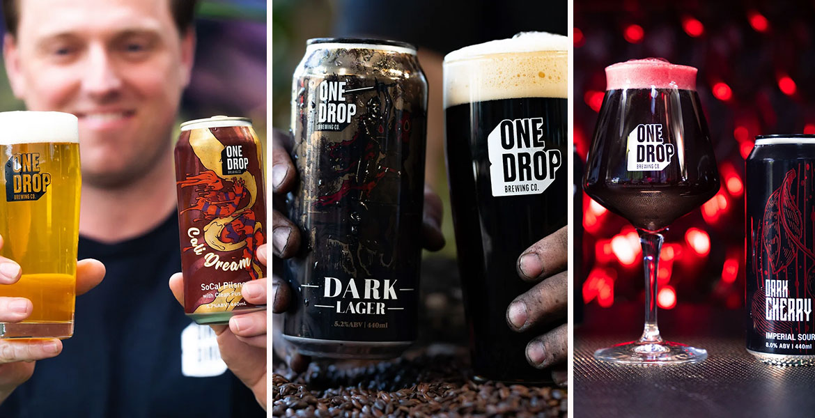 One Drop Cali Dream, Dark Lager & Dark Cherry - The Crafty Pint