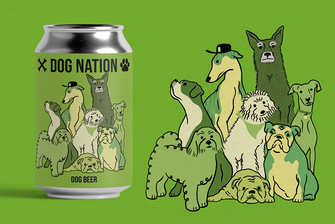 Hop Nation Dog Beer - The Crafty Pint