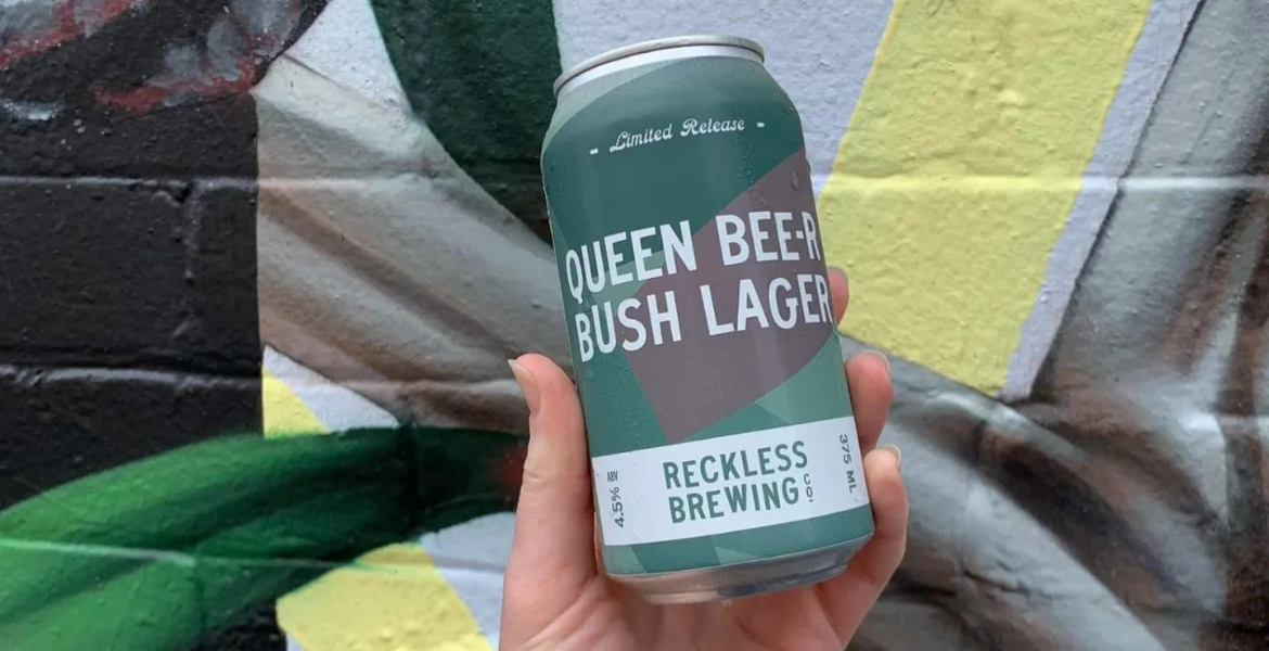 Reckless Brewing Queen Bee-r Bush Lager - The Crafty Pint