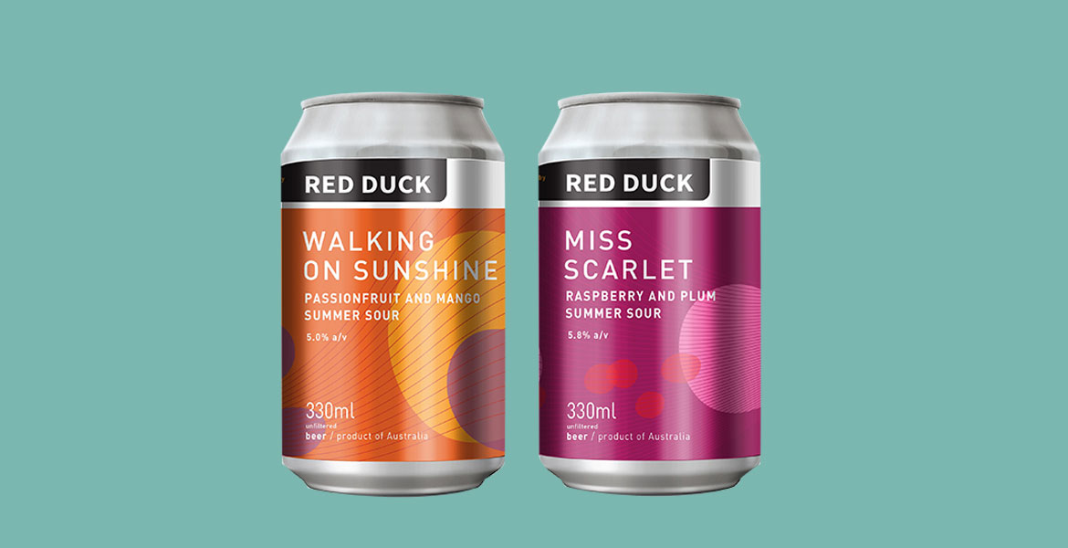 Red Duck Walking On Sunshine & Miss Scarlet - The Crafty Pint