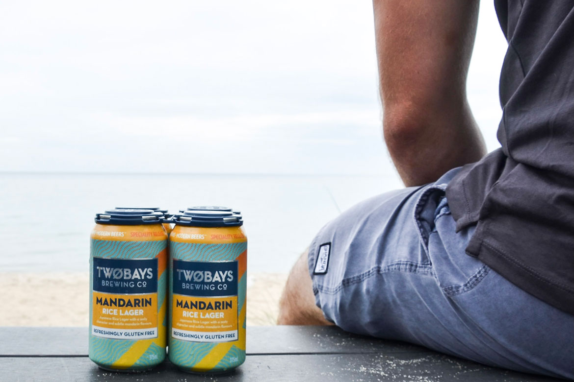 TWØBAYS Mandarin Rice Lager - The Crafty Pint