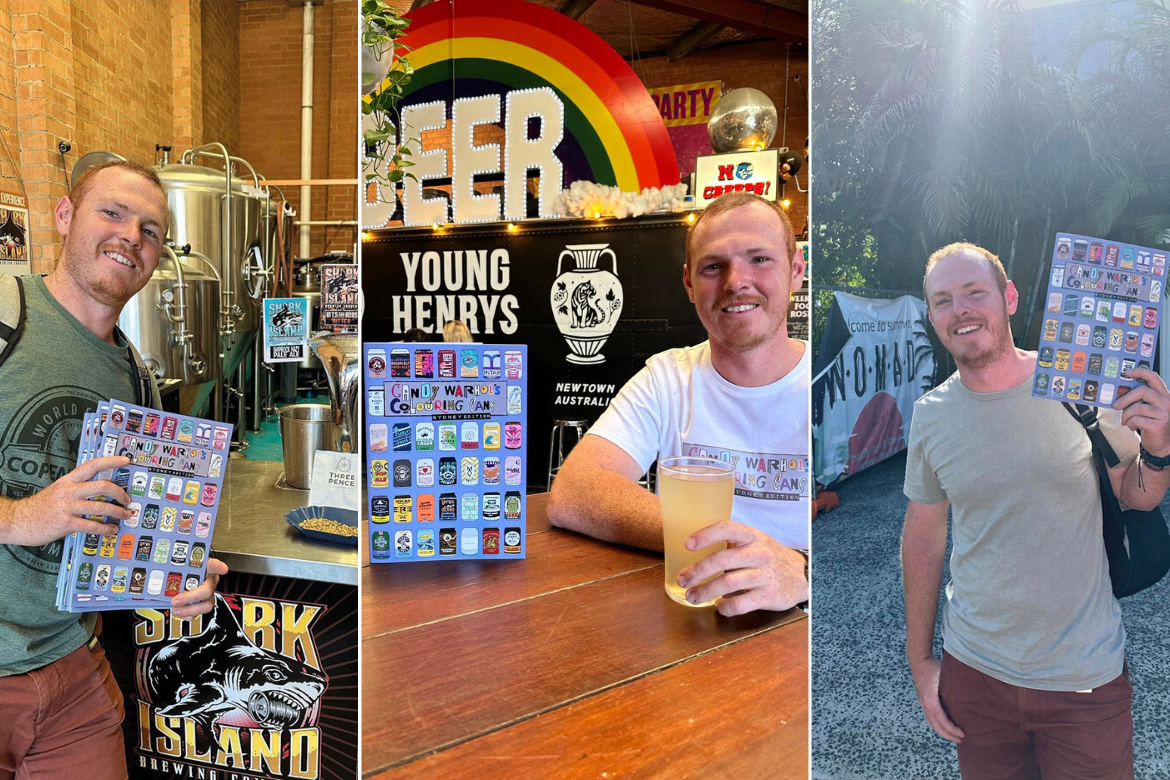 The Collaborators Candy Warhols Colouring Cans The Crafty Pint