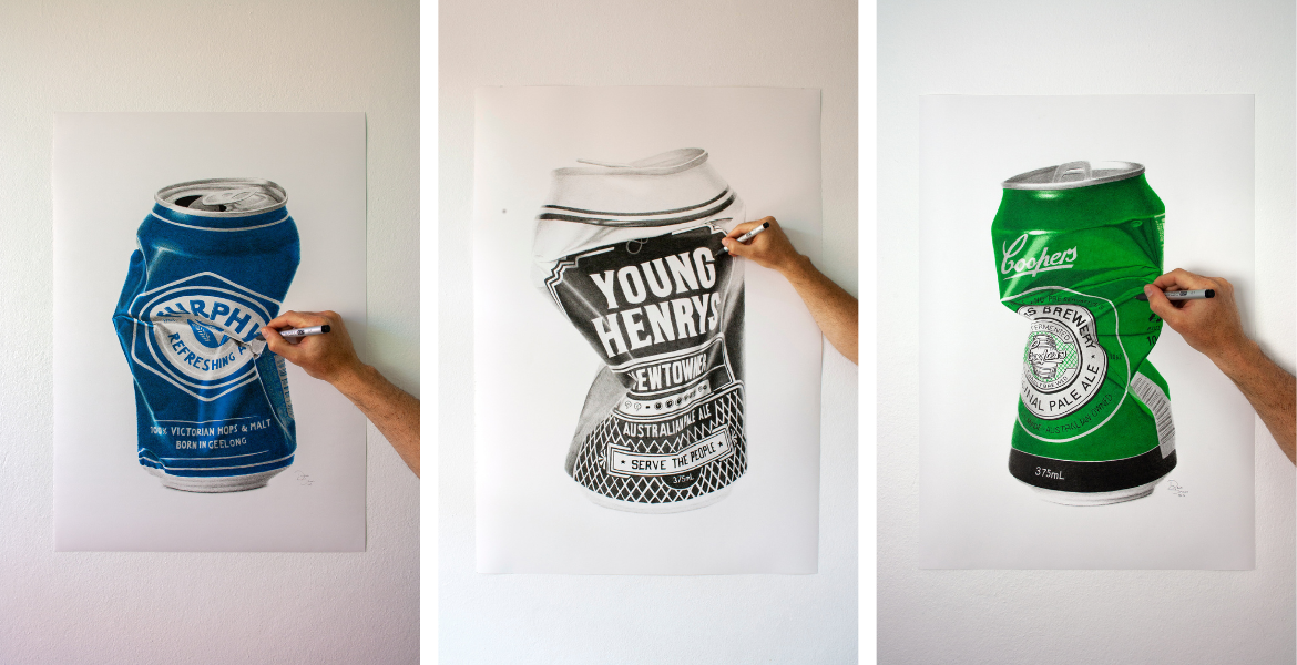 Dean Can Draw – Bringing Crushed Cans To Life - The Crafty Pint